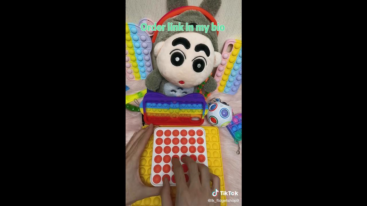 Popping Colorful Pop It Satisfying Sound