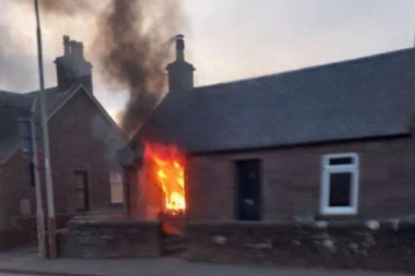 Pensioner rushed to hospital after house fire in Scots town