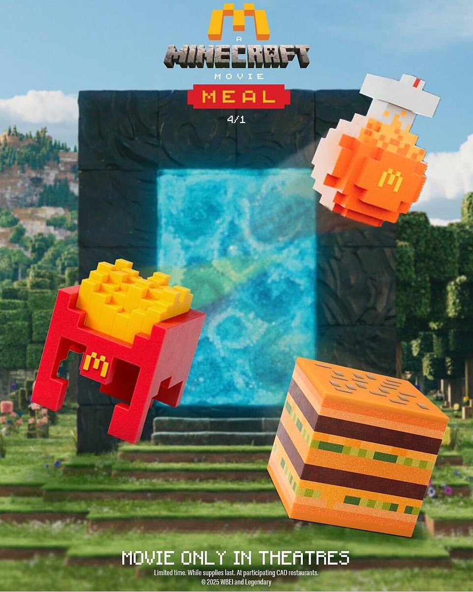 McDonald's launching limited-time Minecraft Movie Meal