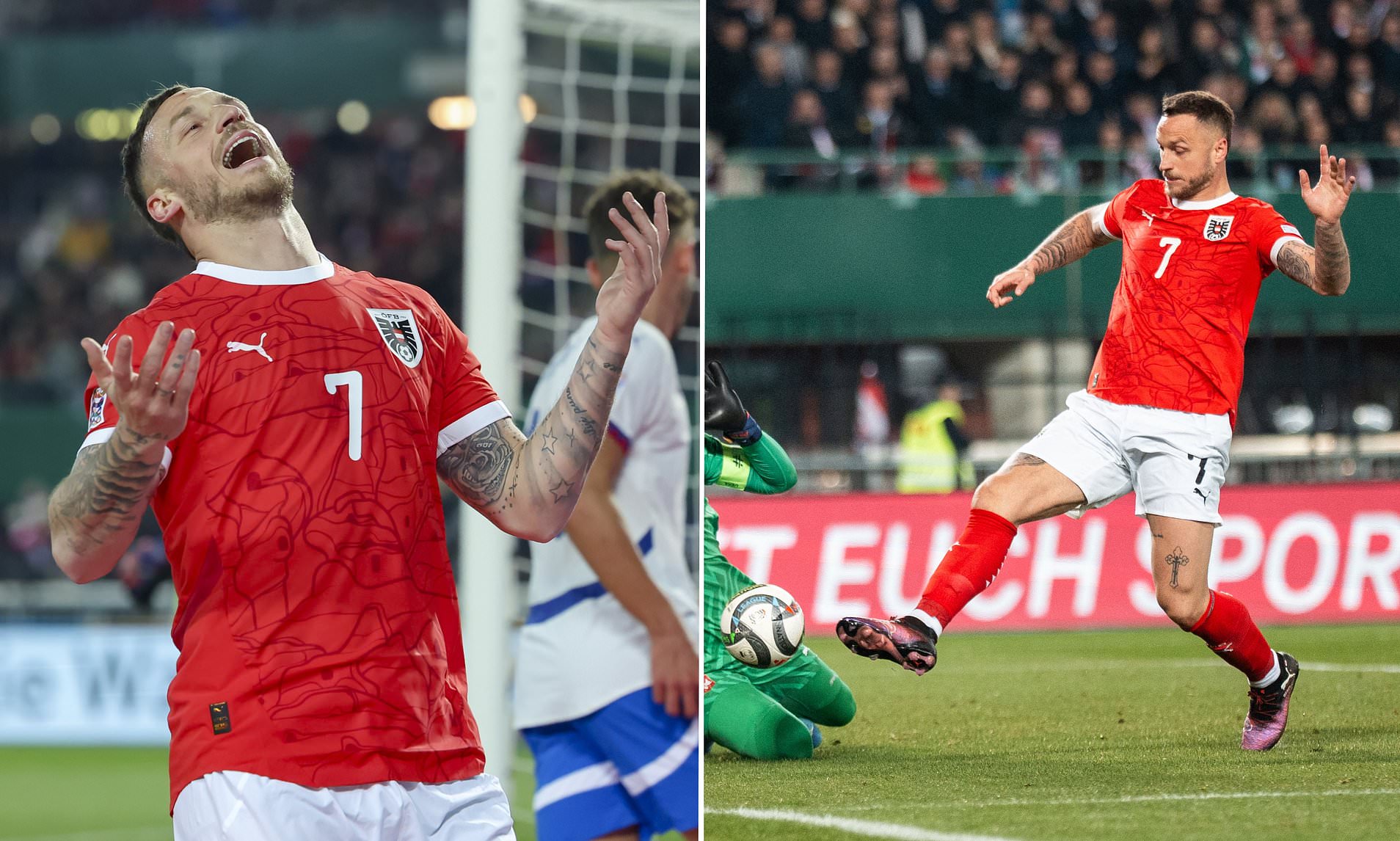 Austria striker Marko Arnautovic reveals he had a 'panic attack' during ...