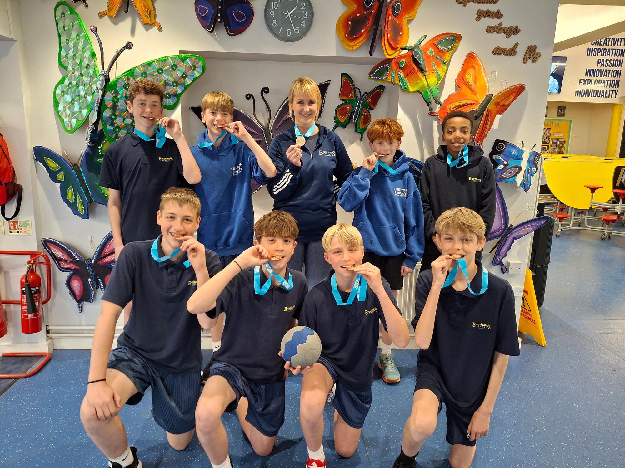 Brooklands Middle School: County Handball Champions