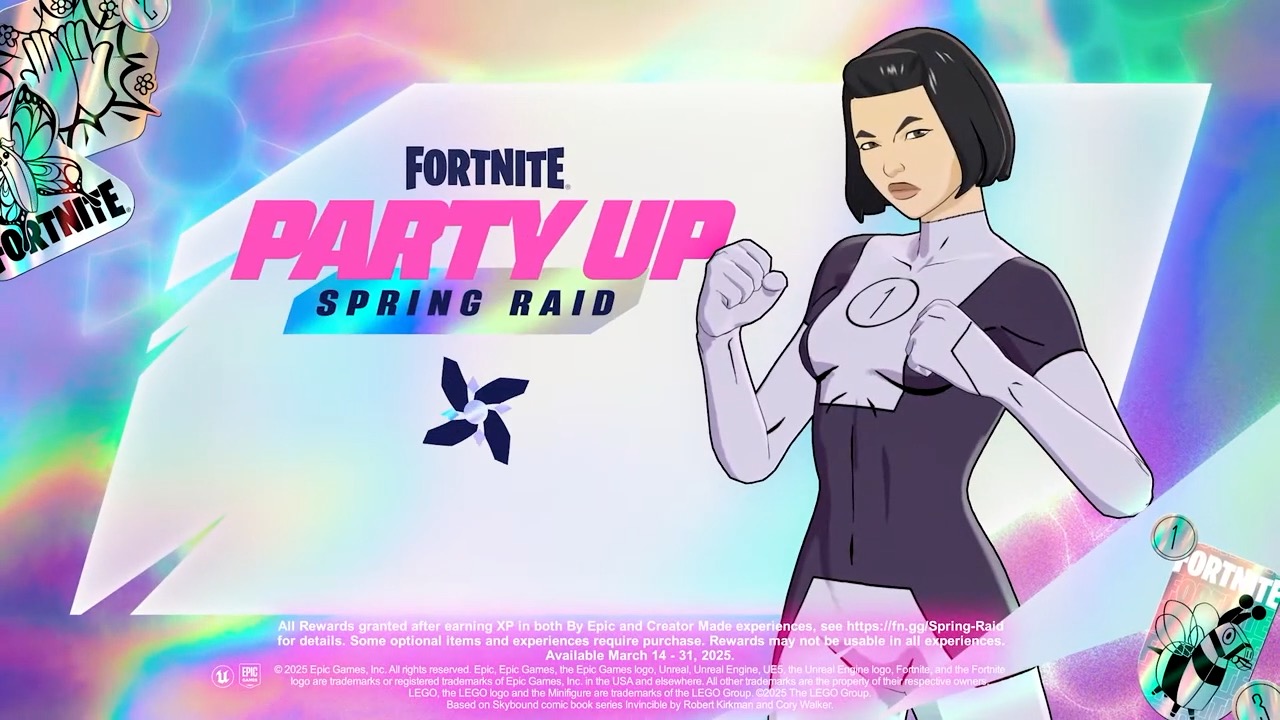 Fortnite Party Up Spring Raid Official Dupli-Kate Outfit Trailer
