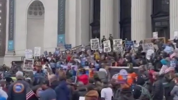 Postal worker protests across the U.S.