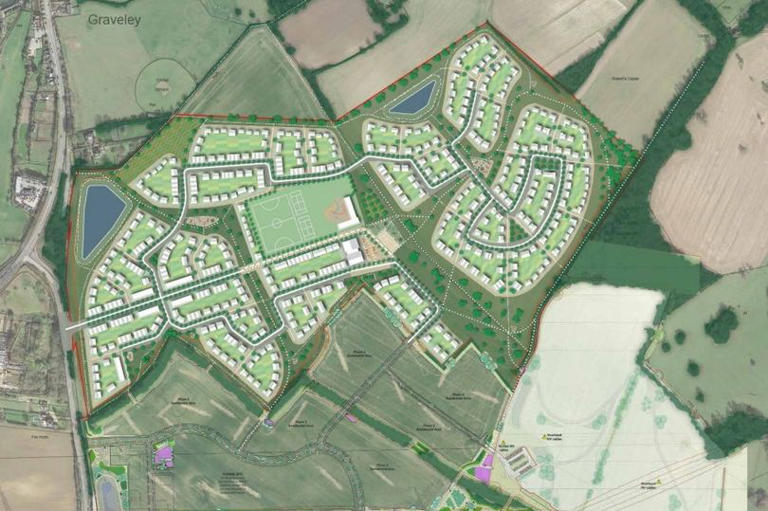Huge development near Stevenage with 900 homes, primary school and ...