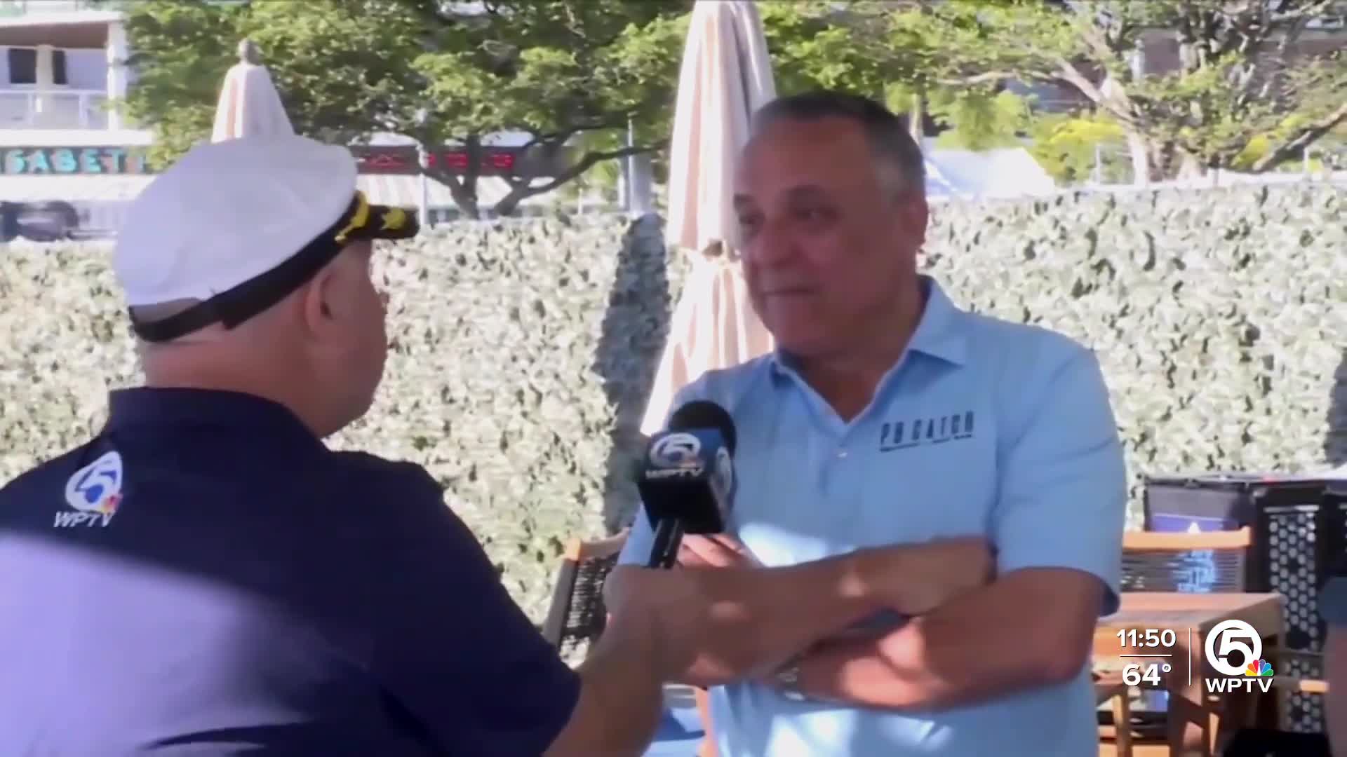 Pop-up seafood restaurant at Palm Beach International Boat Show