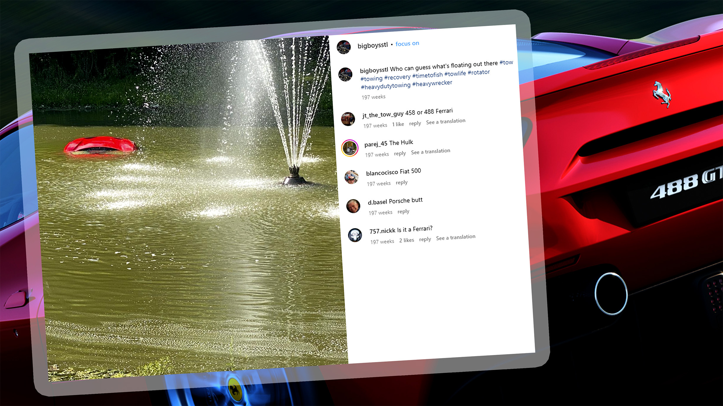 Driver Sues Ferrari After Alleged Brake Failure Caused 488 To Fall Into ...