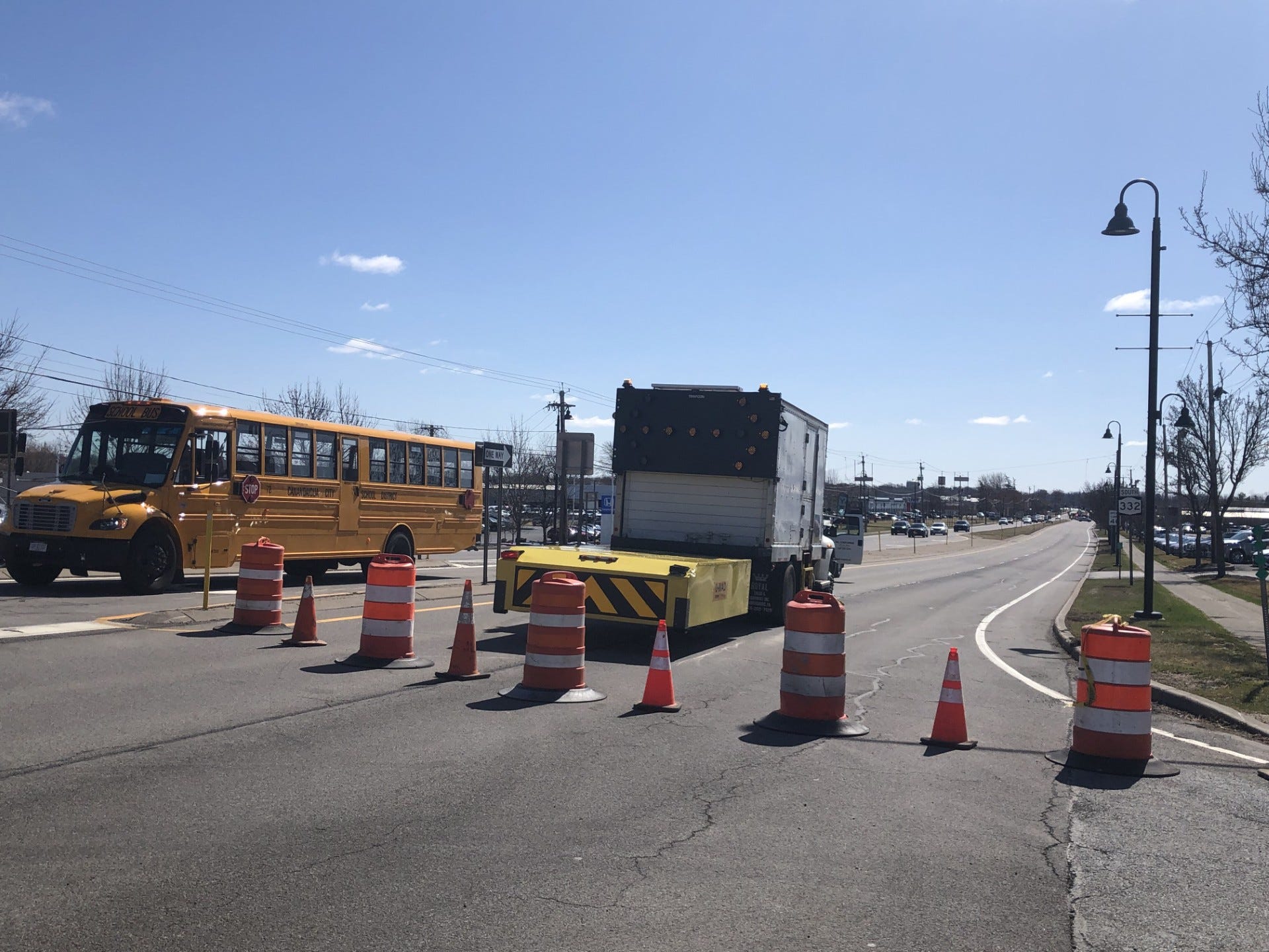 Tractor trailer crash closes part of Route 332 in Canandaigua; detour ...
