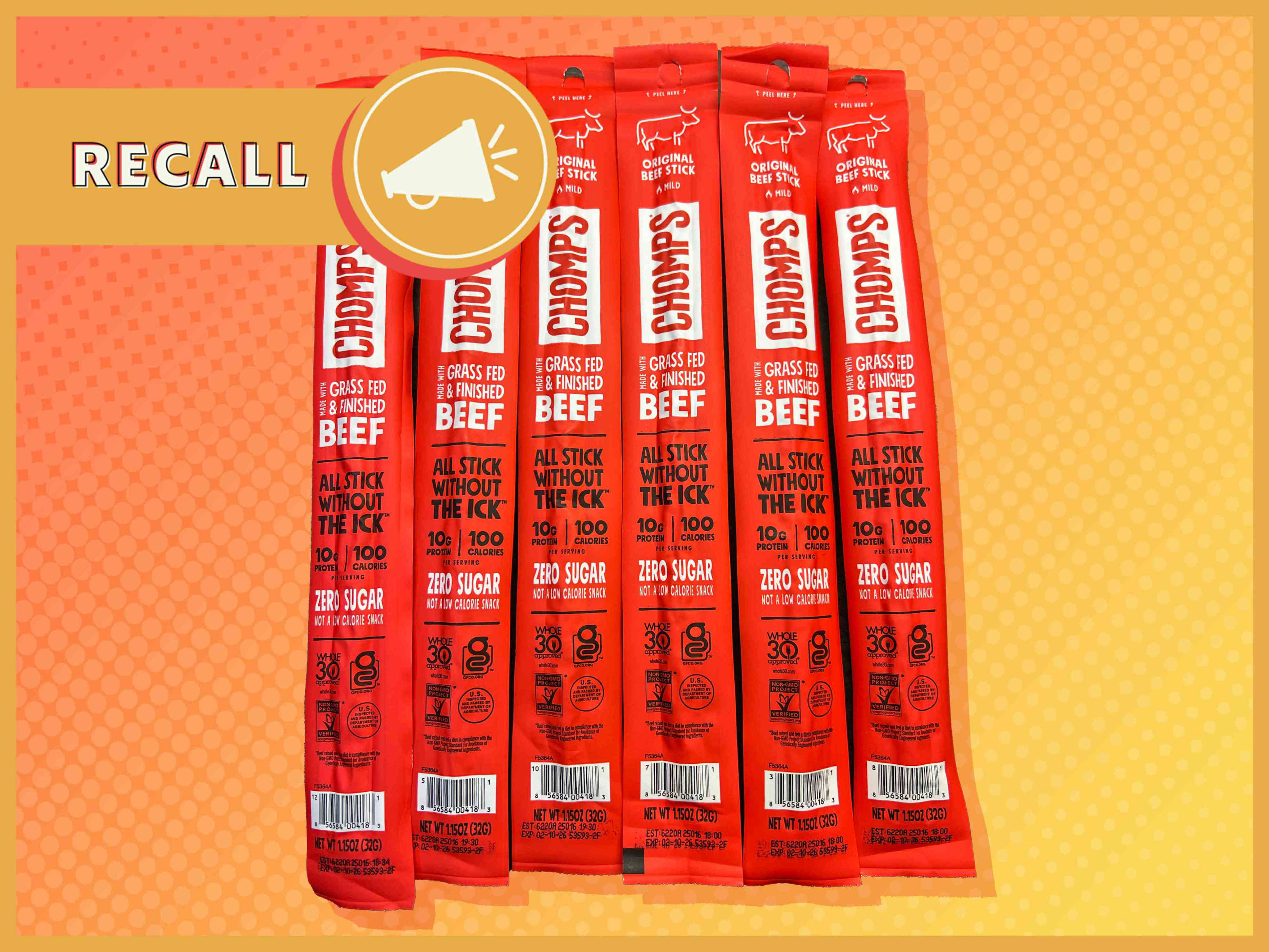USDA Announces Recall of Nearly 30,000 Pounds of Chomps Beef Sticks Due ...