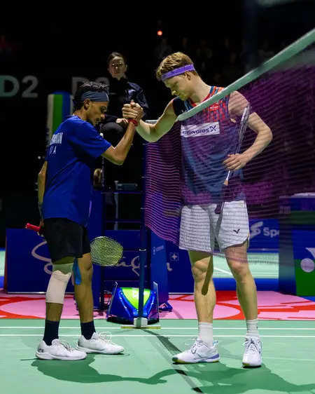 Sankar Subramanian stuns world no. 2 Antonsen in Swiss Open; Treesa-Gayatri in semis