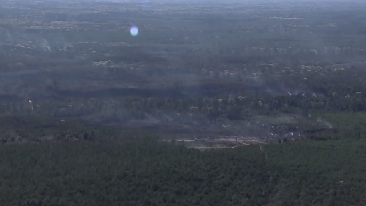 Pauline Road Fire: More than 2,400 acres burned, fire deemed contained ...