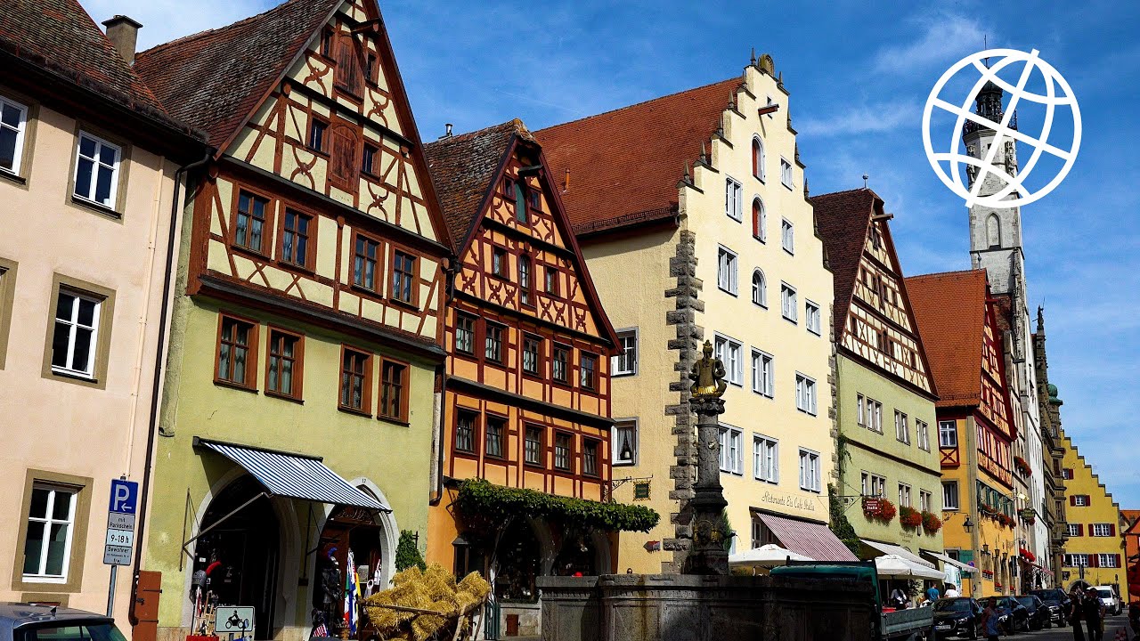 Rothenburg ob der Tauber, Tyskland [Amazing Places 4K]