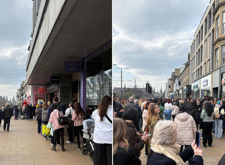Hundreds of Edinburgh shoppers queue outside new Miniso shop ahead of ...