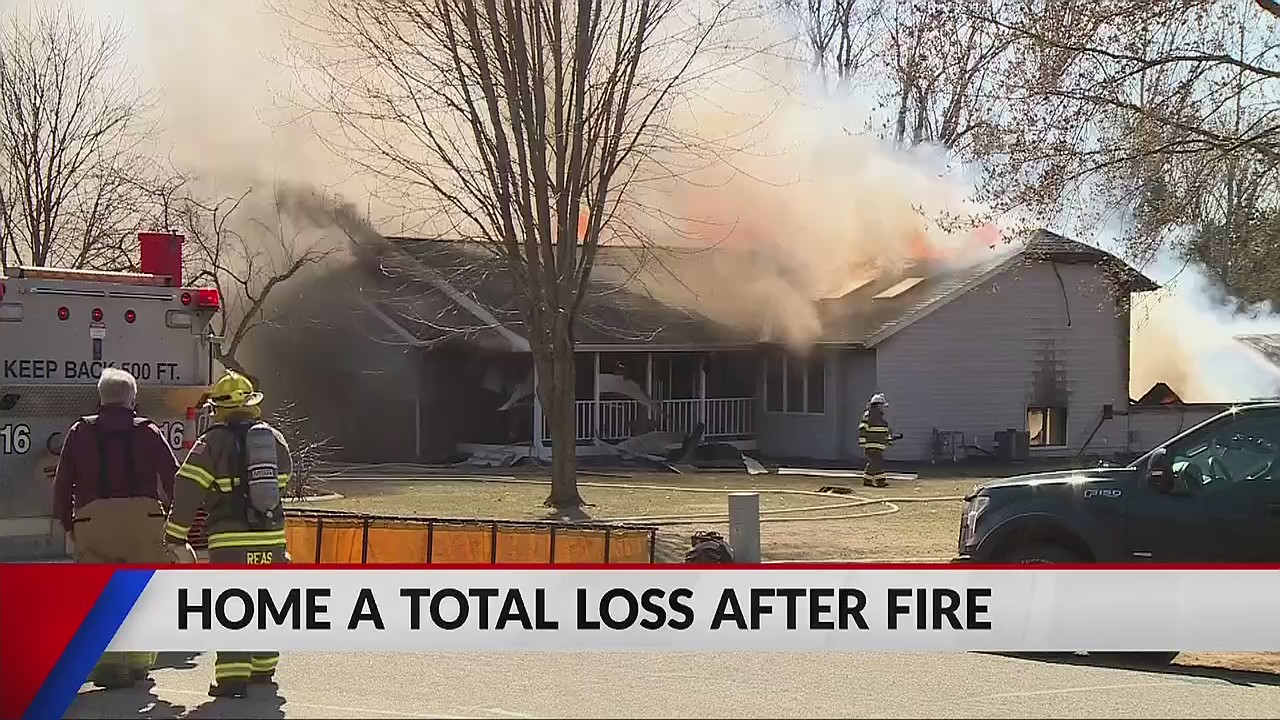House declared total loss after fire south of Eau Claire