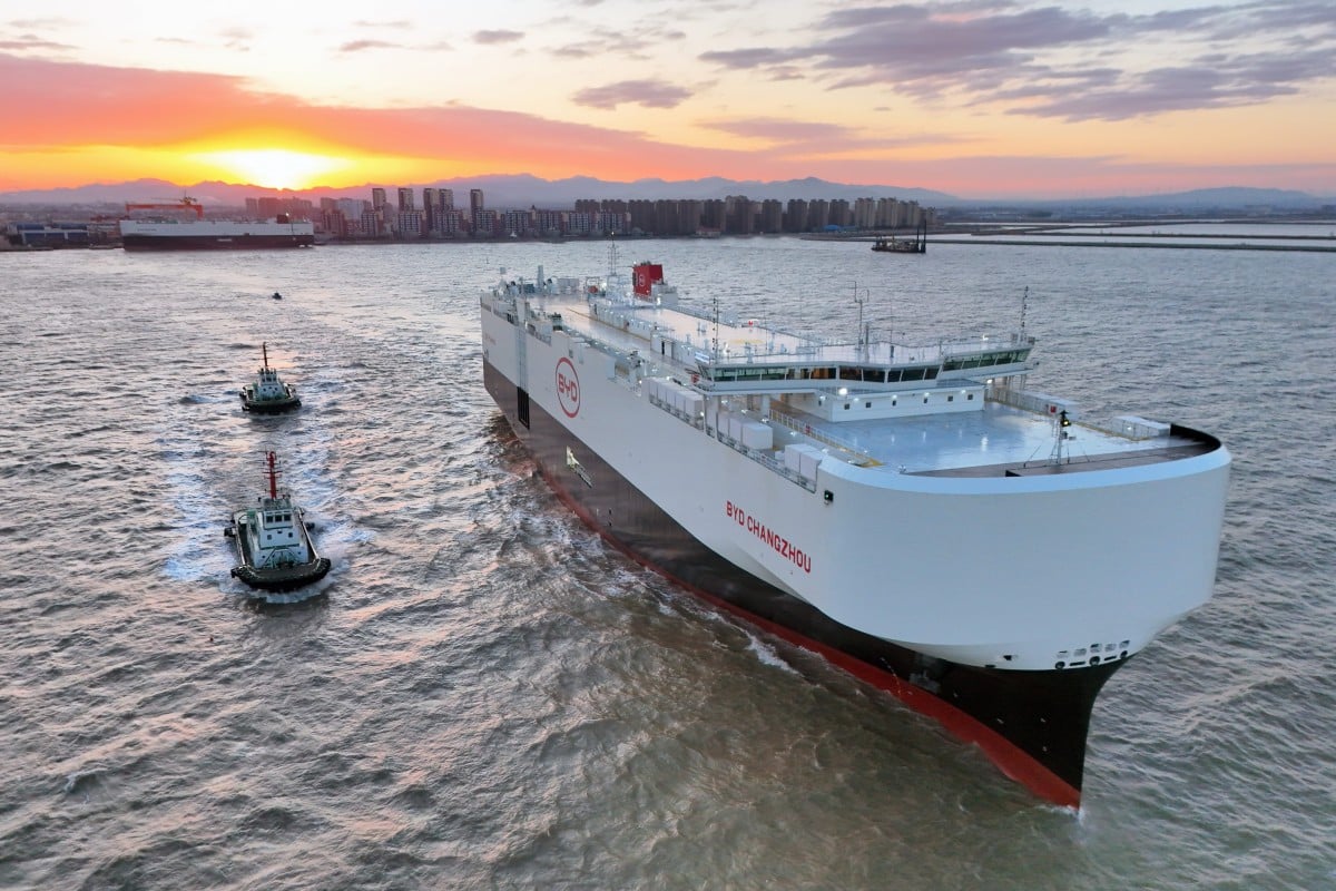 China is building new ships at record pace to turbocharge its car exports