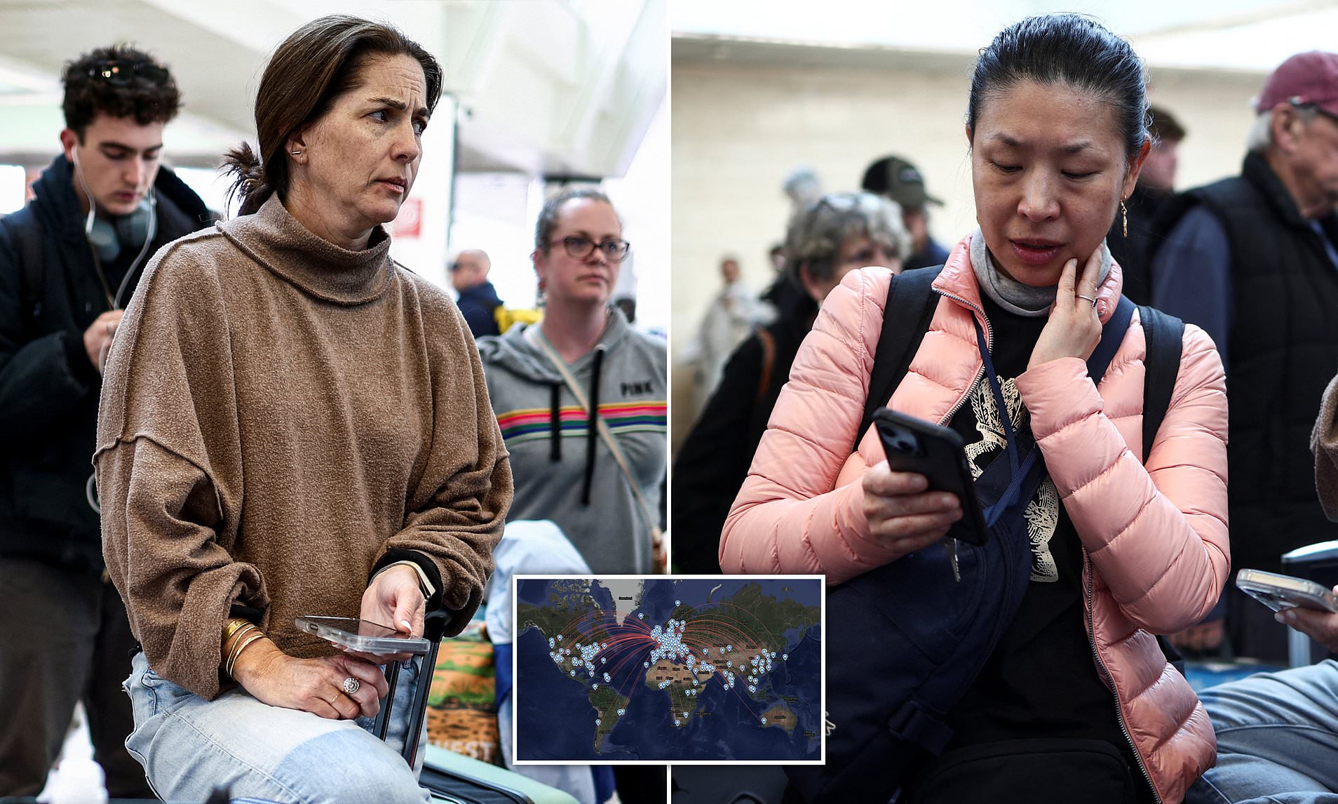 Furious Americans rip apart Heathrow as they're trapped overseas