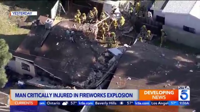 Dozens displaced after fireworks destroy Pacoima home