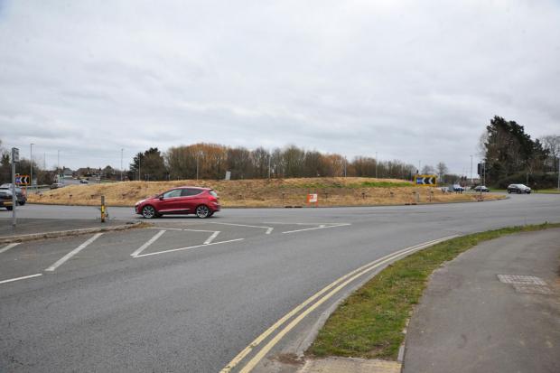Trees removed from Swindon roundabout to make way for "stunning meadow"