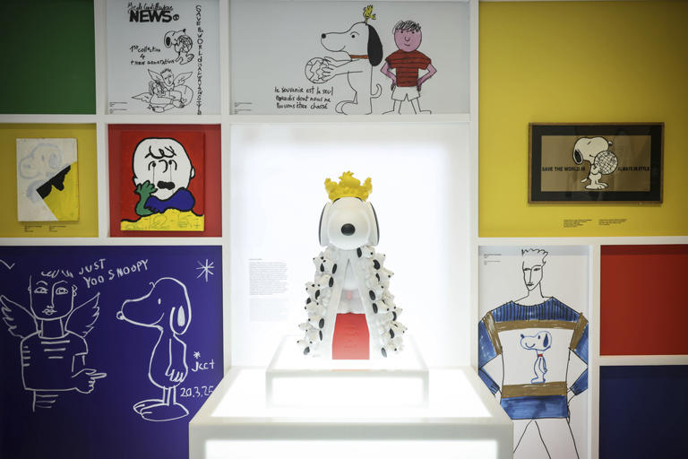 A new exhibition in Paris celebrates Snoopy's style ahead of his 75th ...