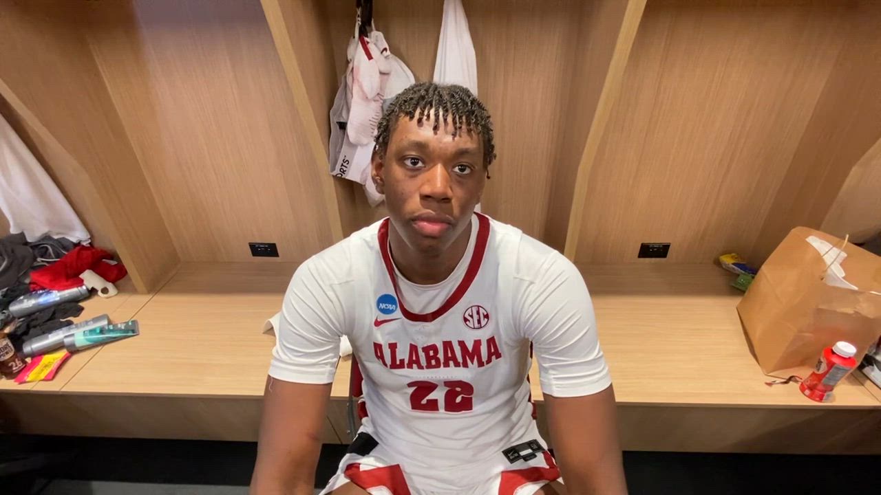 Alabama F Aiden Sherrell- Robert Morris Postgame