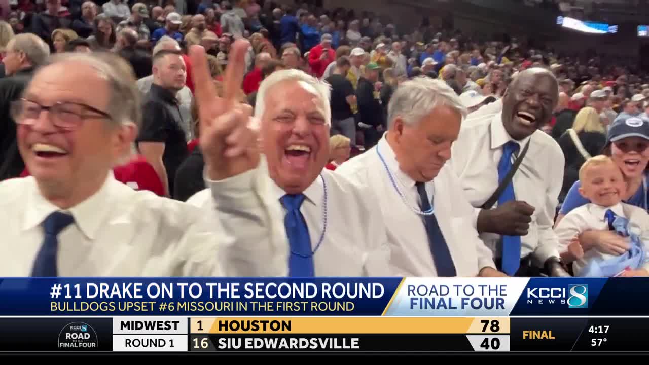 Dolph Pulliam enjoying Drake's NCAA Tournament run