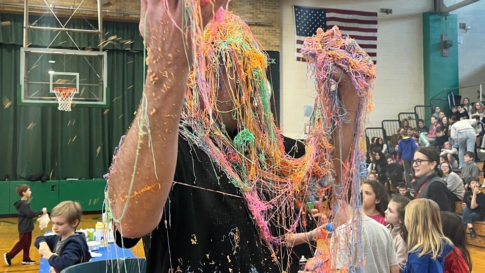 North Liberty Elementary students crush fund raising goal; Throw pies ...