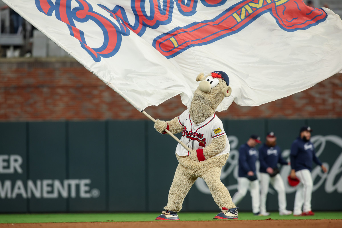 Braves Mascot creates his own version of March Madness Bracket