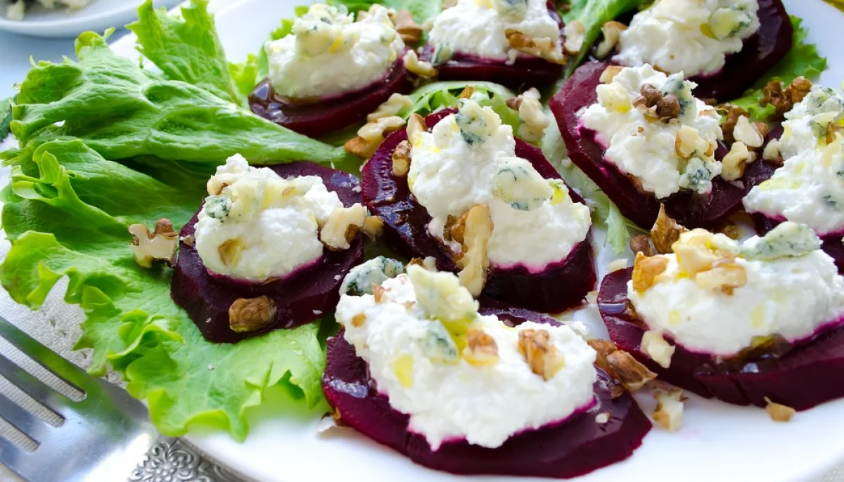 Salade de betteraves au fromage frais