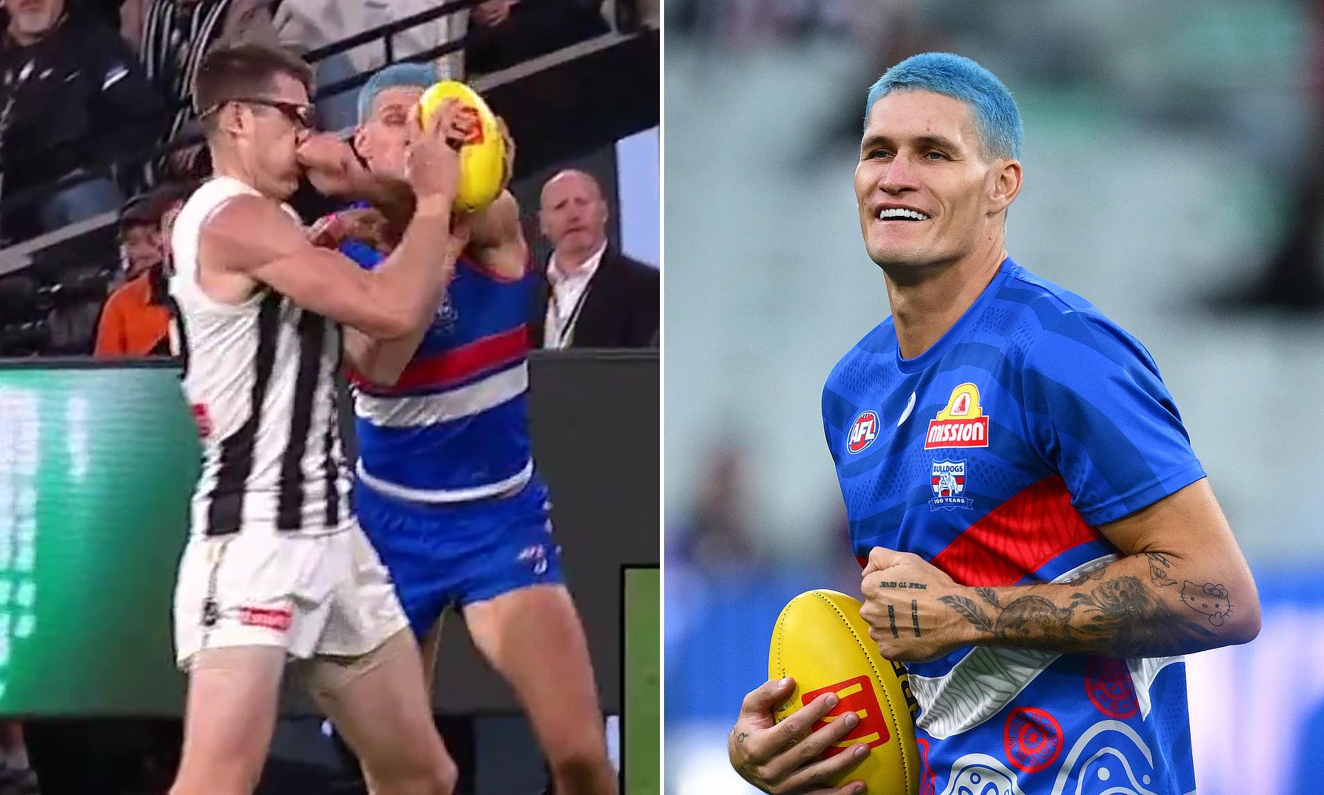 Bulldog Rory Lobb in hot water for 'punch in the face' on Collingwood ...