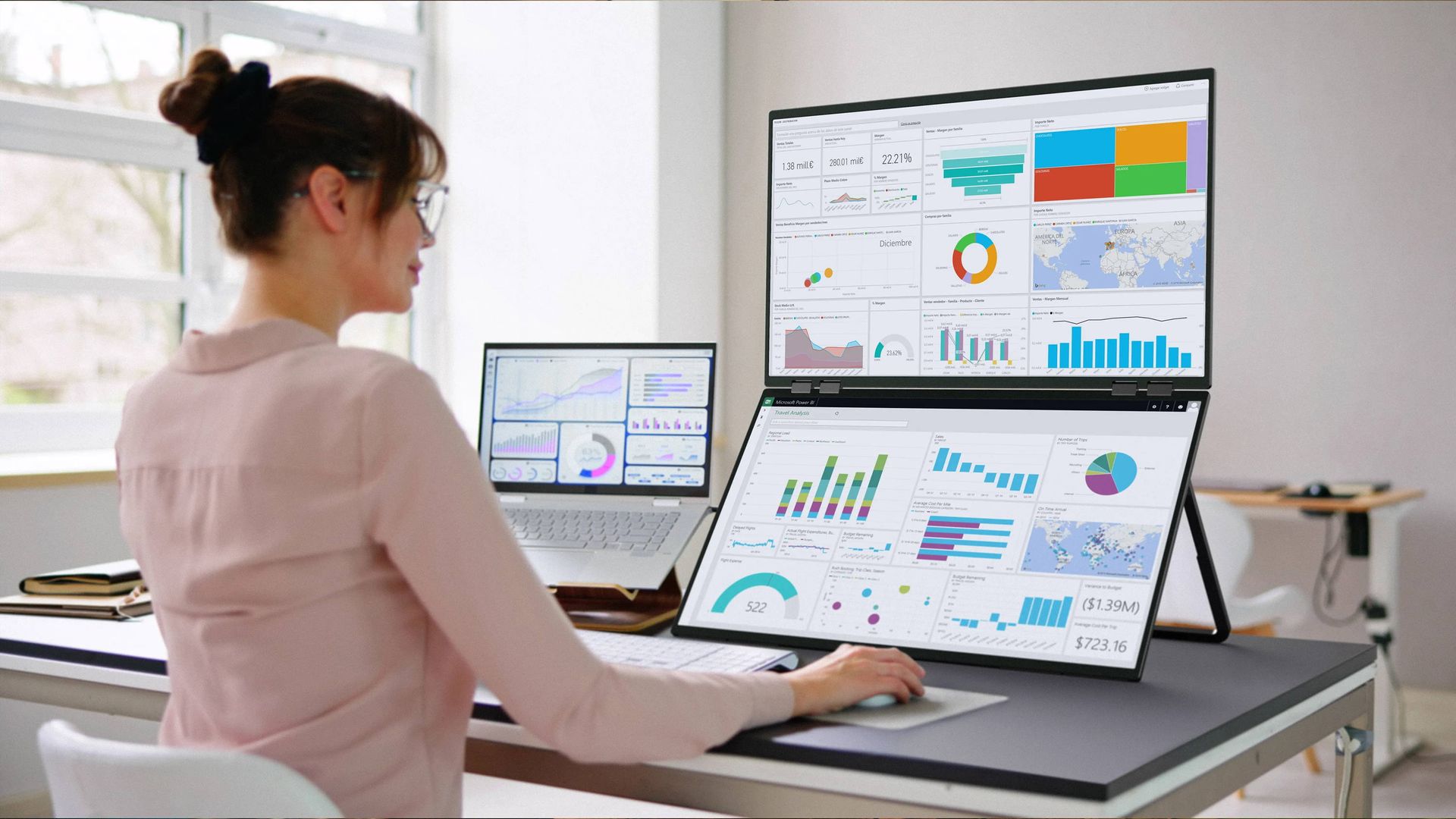 This is the largest dual-screen monitor I've ever seen, and at almost ...