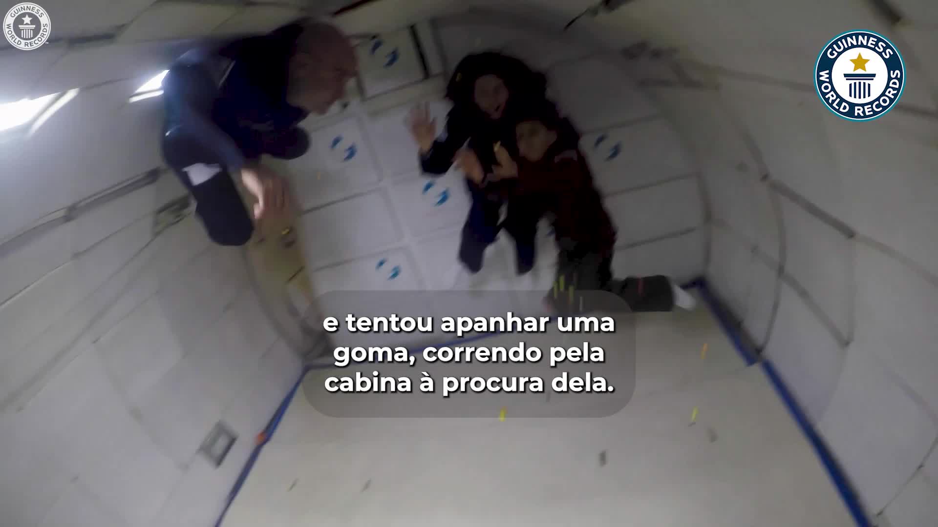 Jack torna-se a pessoa mais jovem a experimentar a gravidade zero