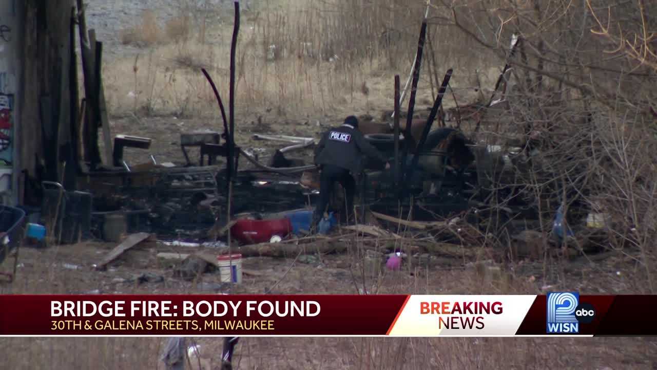 Fire under Milwaukee bridge prompts death investigation