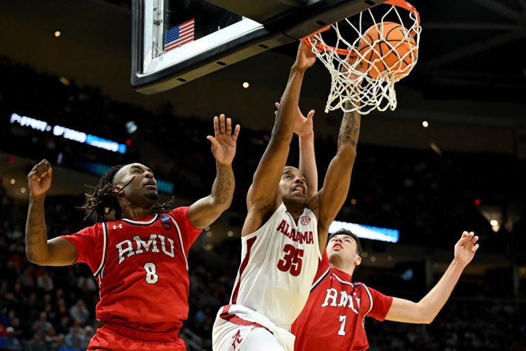 Alabama thwarts Robert Morris’ March Madness Cinderella bid after scare