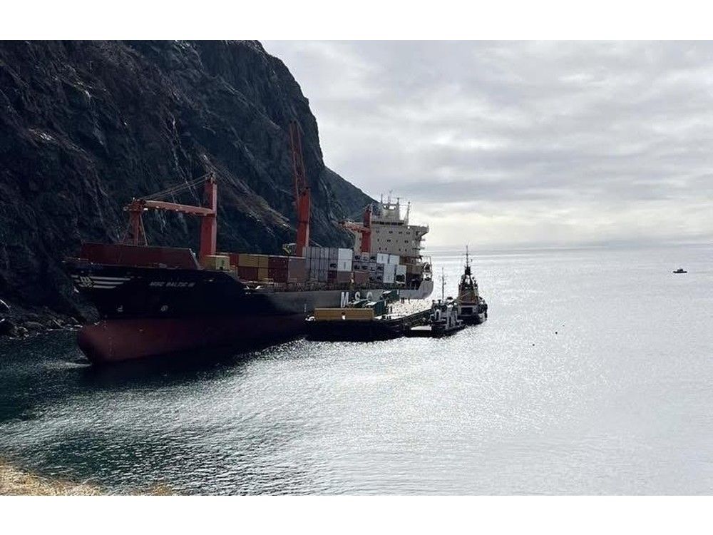 Making headway on cargo ship stranded in NL: Fuel transfer tanks loaded ...