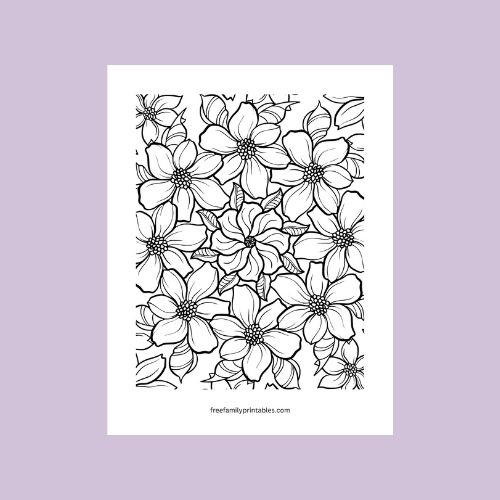 Flower Bouquet Coloring Pages (Free Printables)