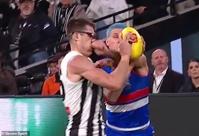 Bulldog Rory Lobb in hot water for 'punch in the face' on Collingwood ...