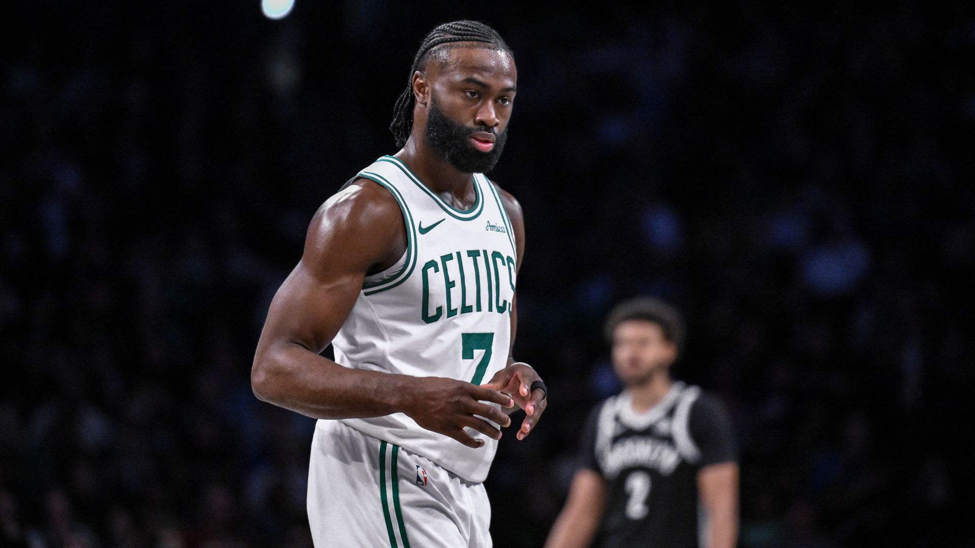 Jaylen Brown will miss multiple games due to knee injury
