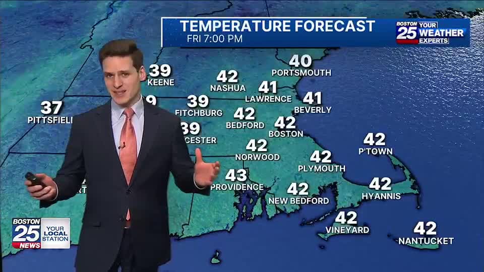 Boston 25 Friday Evening Weather Forecast