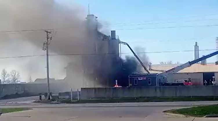 Storm repairs lead to fire at IMI Concrete in Gibson County
