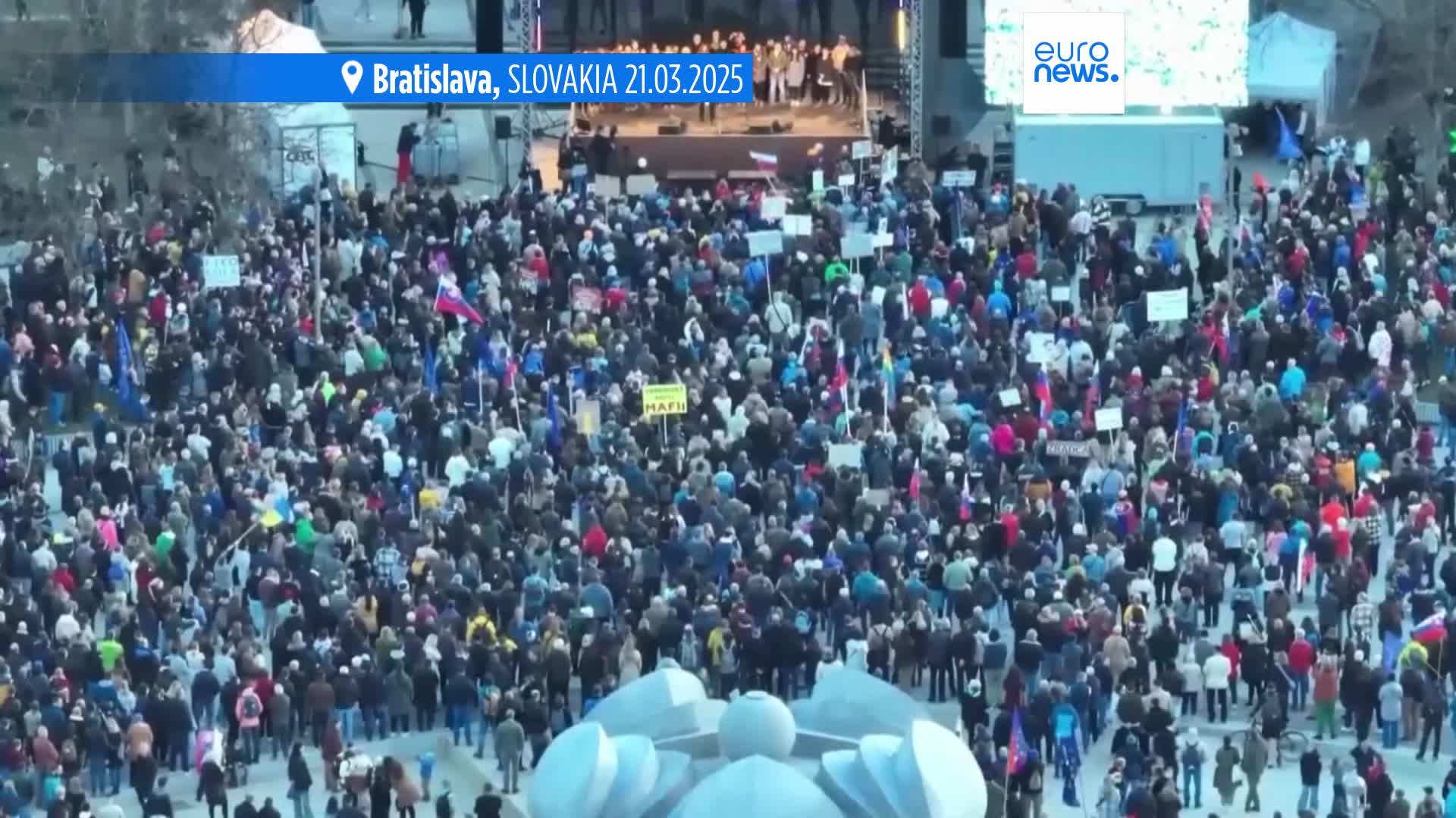 Thousands of Slovaks protest in Bratislava against PM Robert Fico and ...