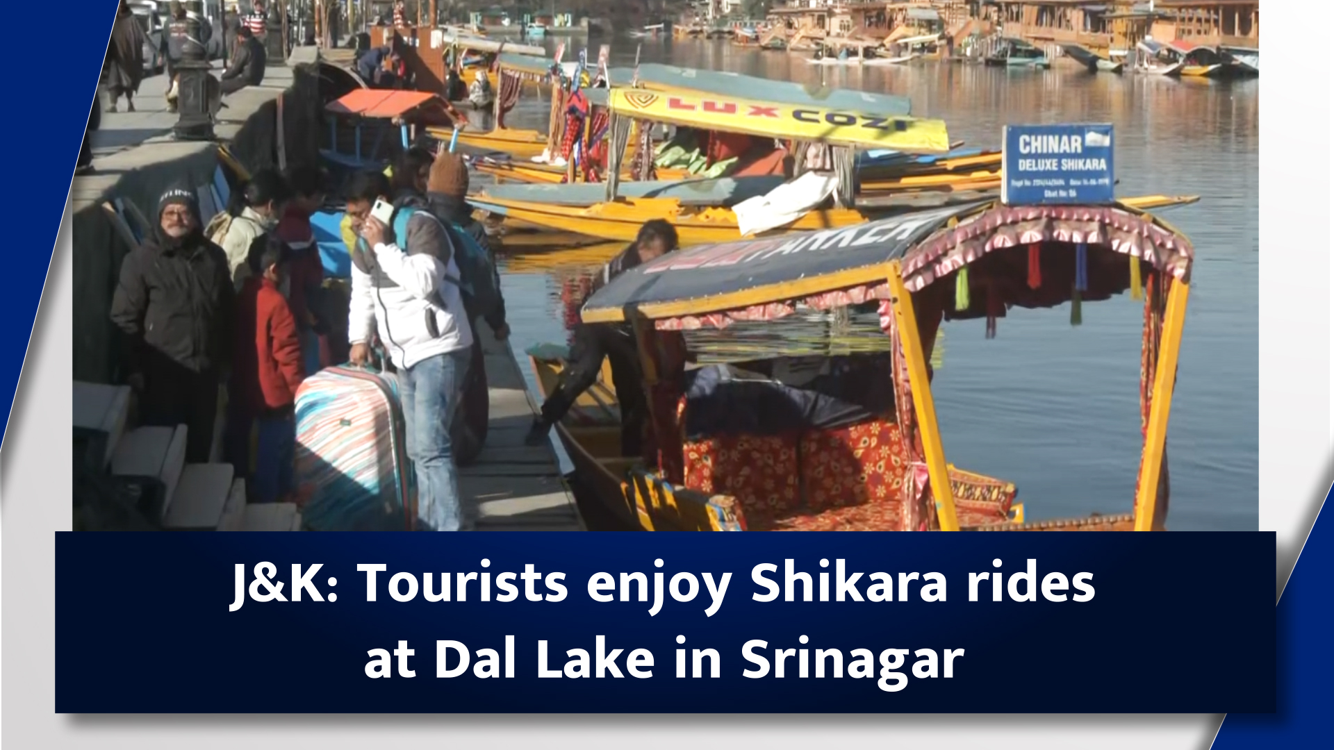 J&K: Tourists enjoy Shikara rides at Dal Lake in Srinagar