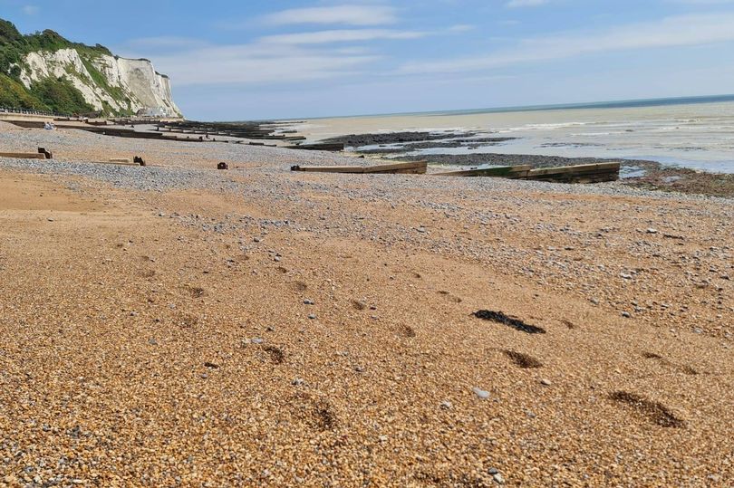 The gorgeous hidden Kent bay with caves and rock pools that has ...