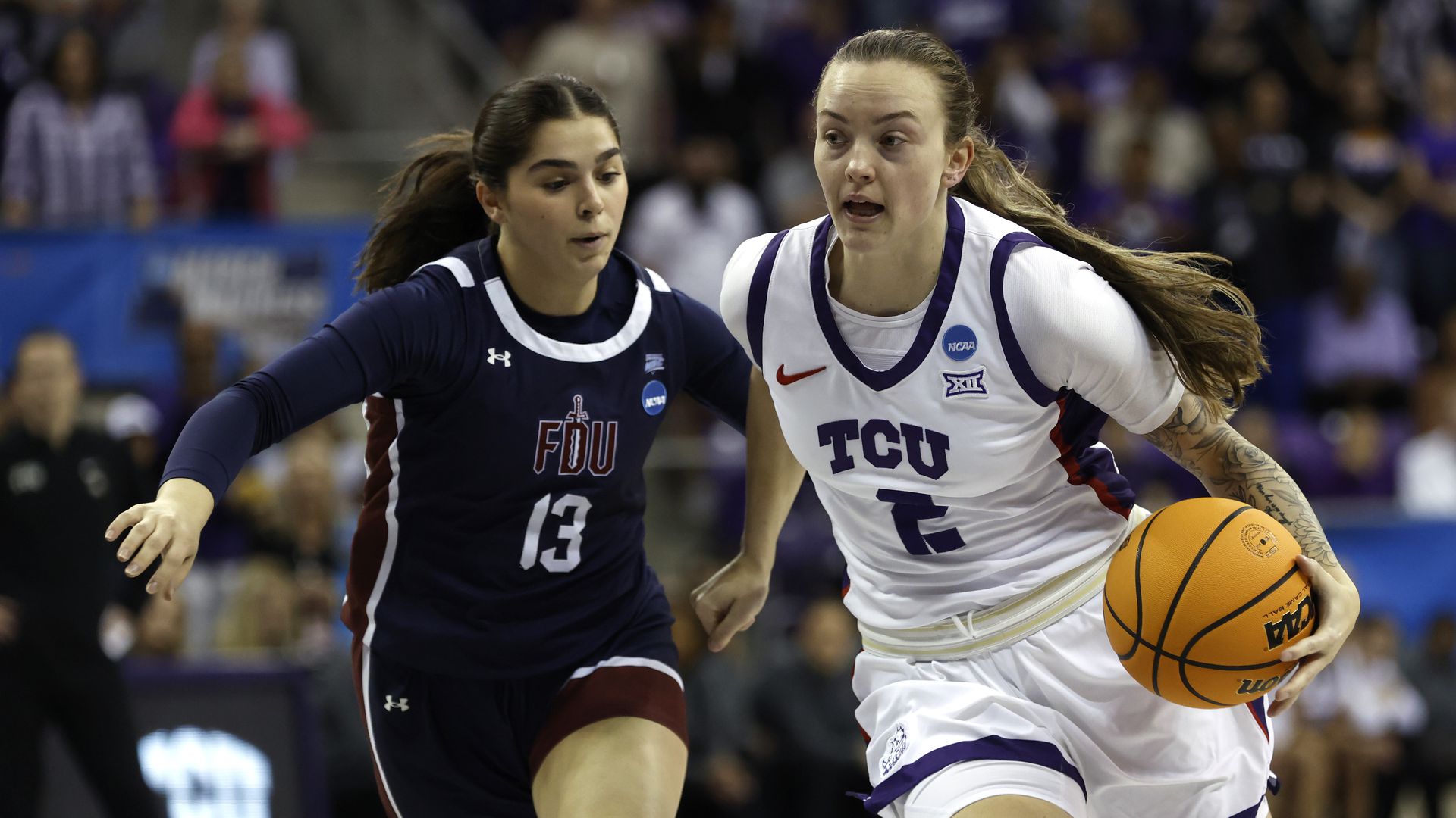 Women’s Basketball: 2-seed TCU outruns FDU in First Round of NCAA ...