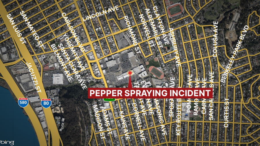 Suspect sought in El Cerrito Verizon store pepper spraying