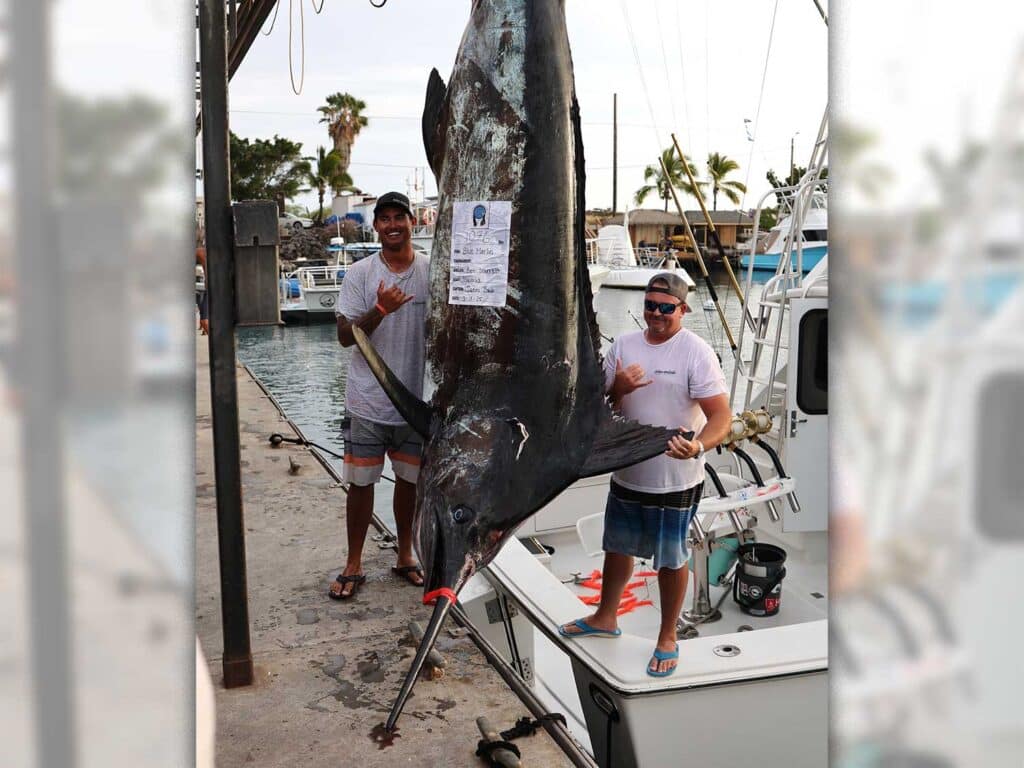 Kona Produces Third Grander Blue Marlin in Eight Months