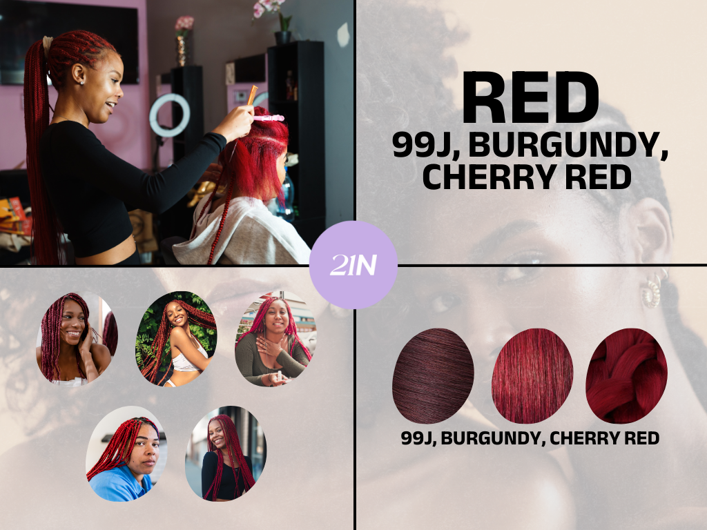 A 21Ninety Braiding Hair Color Chart Guide