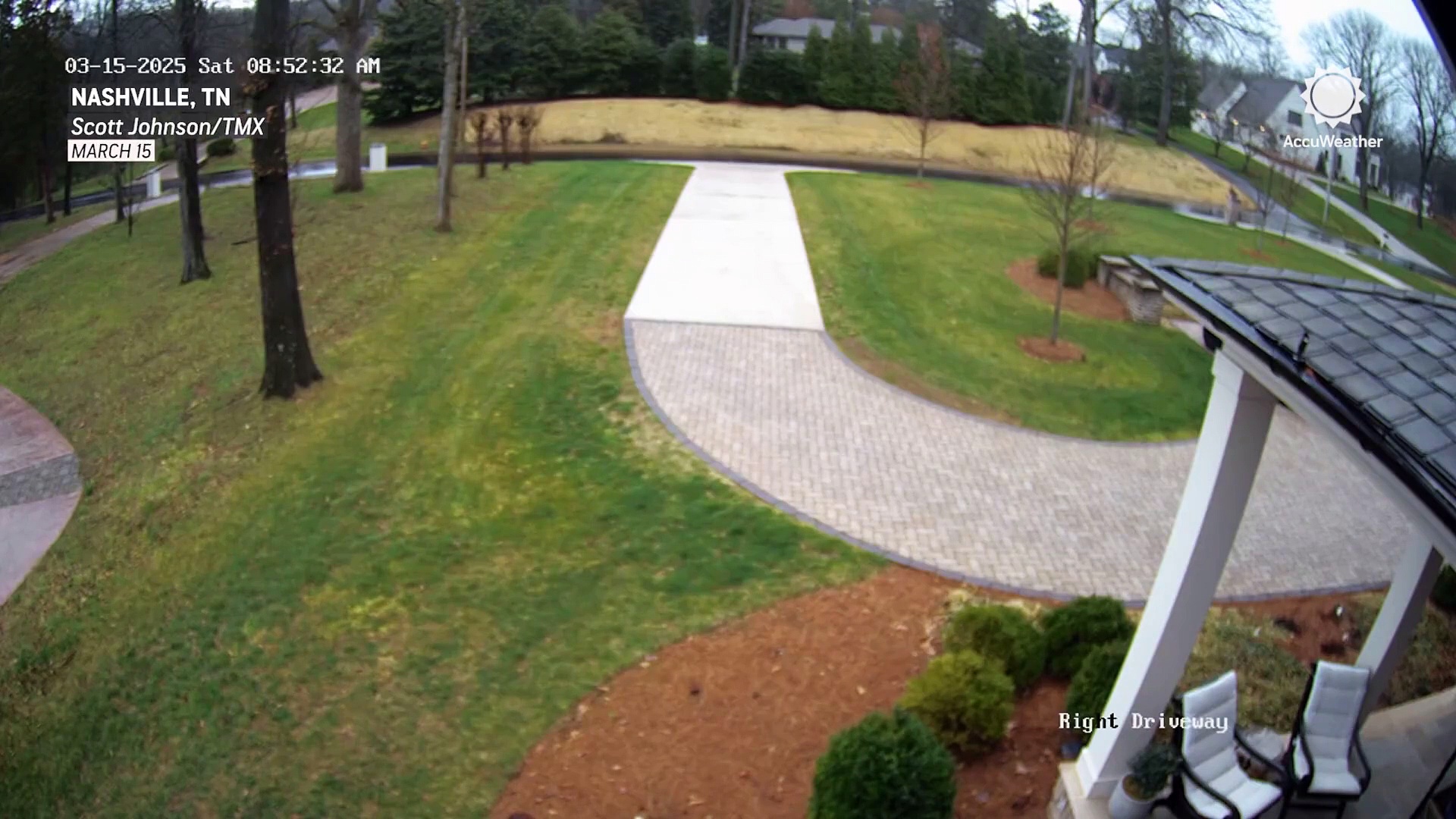 Tree explodes after lightning strike in Tennessee
