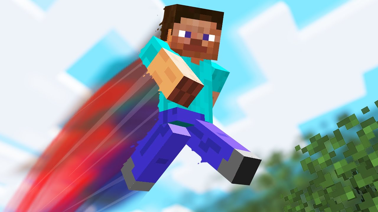 Each jump triggers wild effects in Minecraft