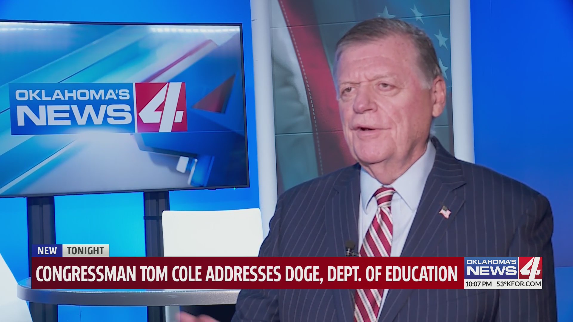 Congressman Tom Cole addresses DOGE, Dept. of Education