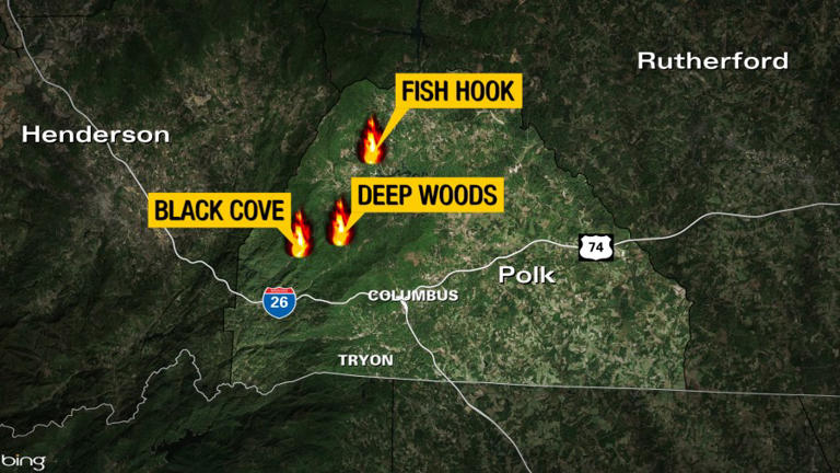 3 wildfires destroy structures, prompt evacuations in Polk Co.