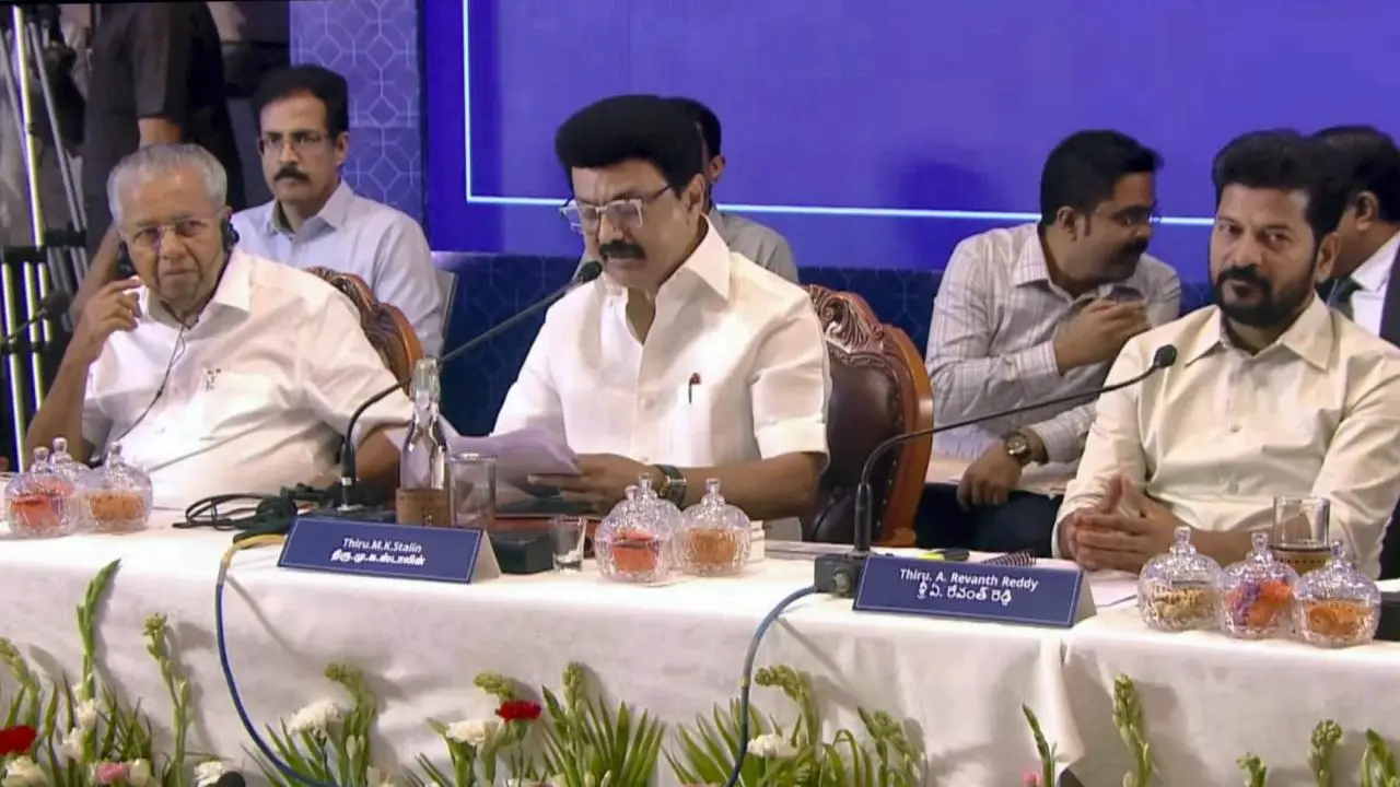 In Photos MK Stalin leads Joint Action Committee meet on delimitation ...